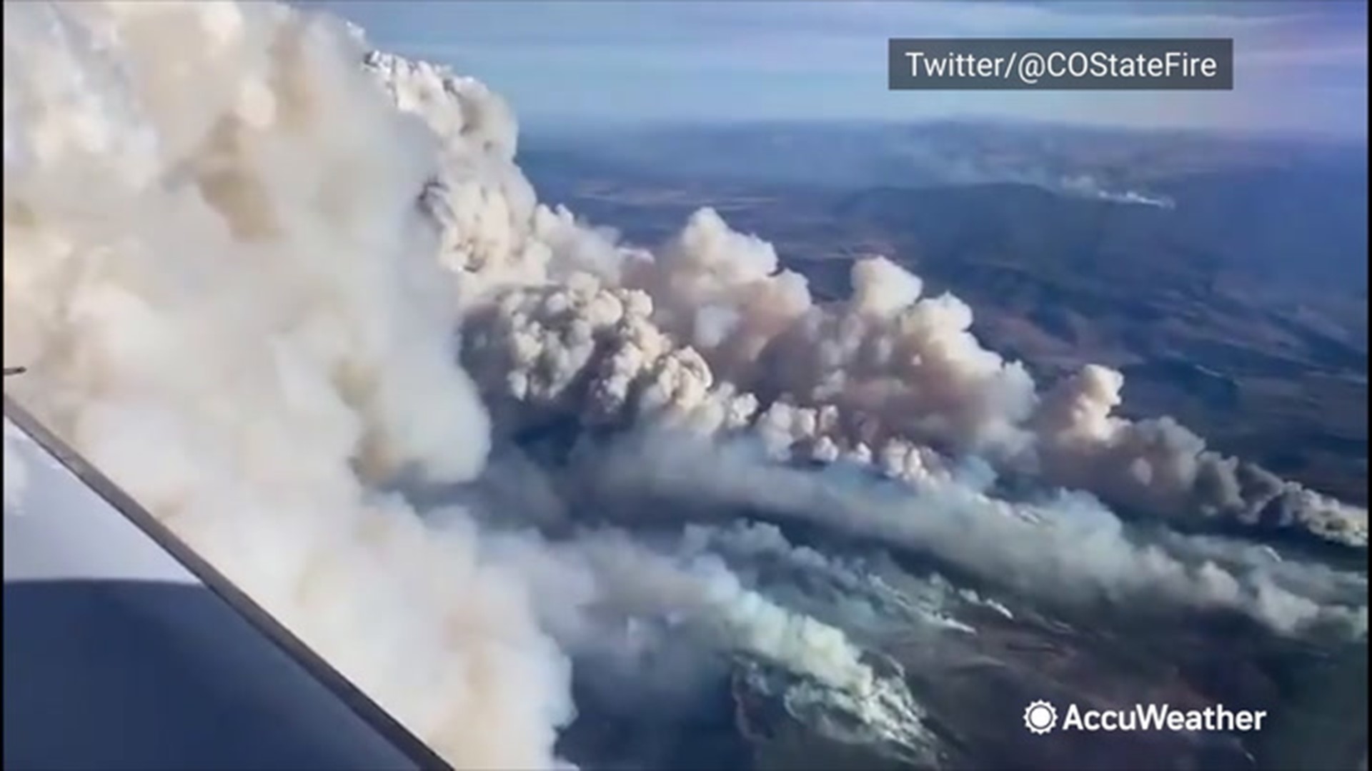 Smoke towers into sky from massive wildfire | wfmynews2.com
