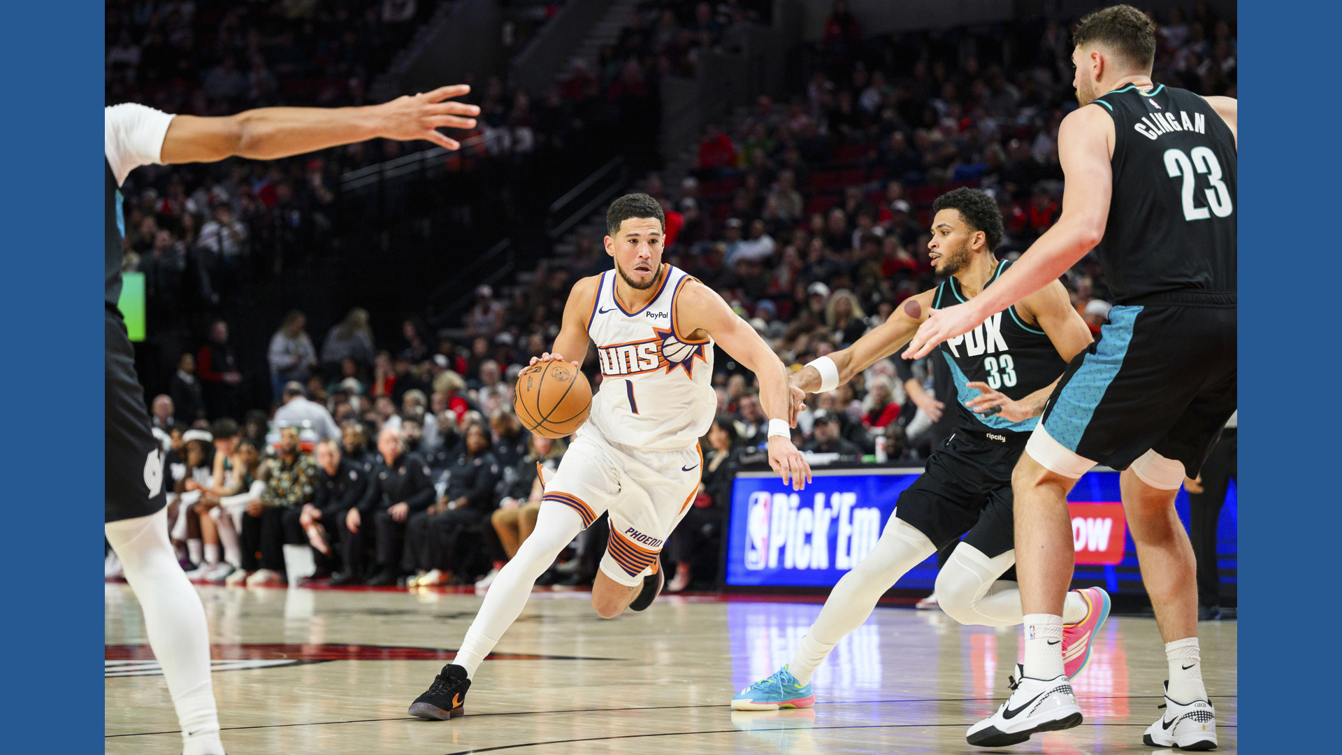Booker scores 19 as the Suns down the Trail Blazers 127-110 | wfmynews2.com