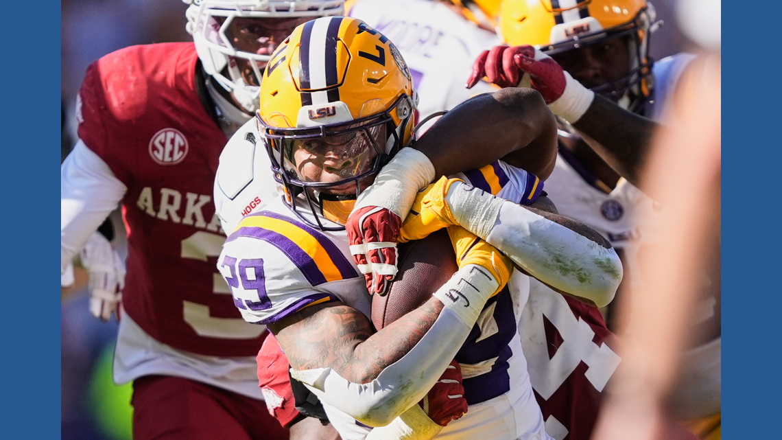 LSU gets first win under interim coach Frank Wilson against Arkansas ...