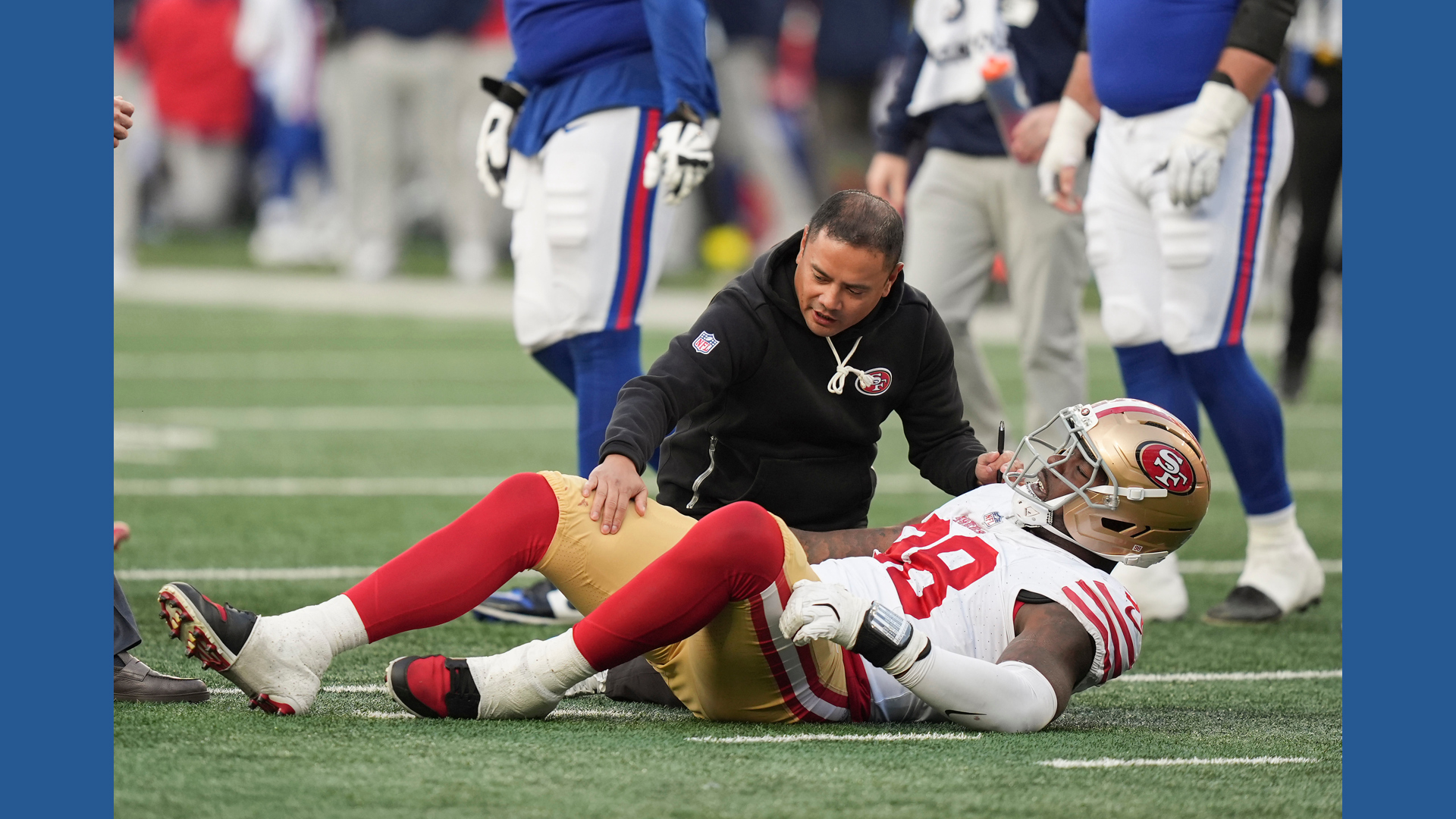 49ers' Mykel Williams out for season with torn ACL, adding to injury ...