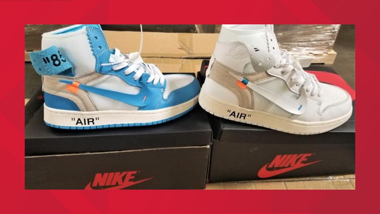 $2.2 million worth of counterfeit Nikes seized by the feds | wfmynews2.com