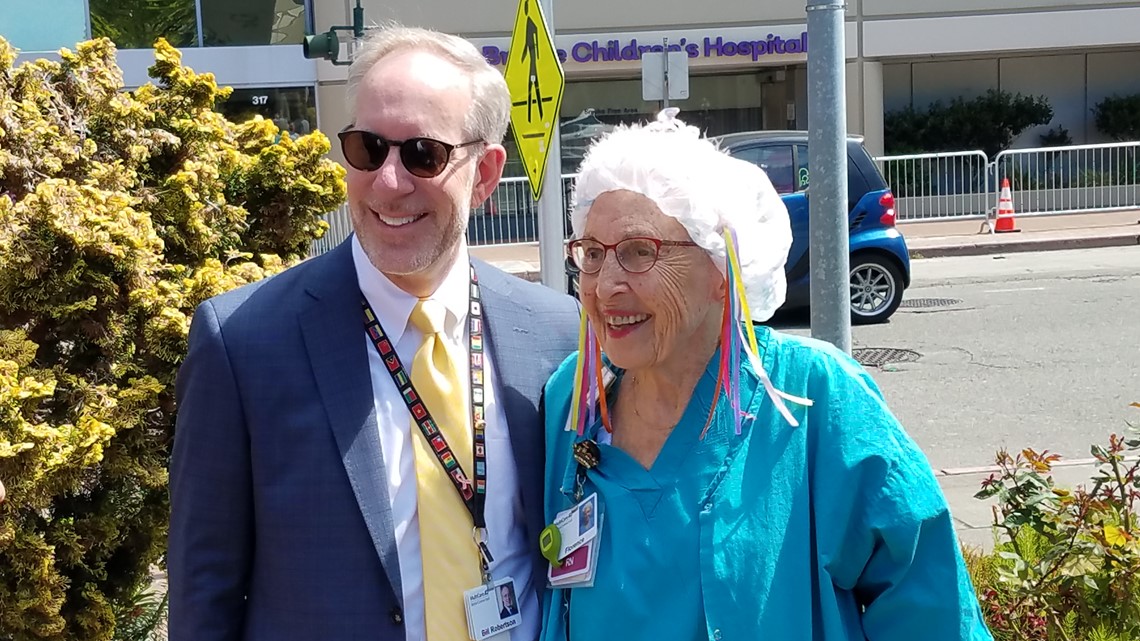 America’s Oldest Working Nurse 'SeeSee' Celebrates 94th Birthday in ...