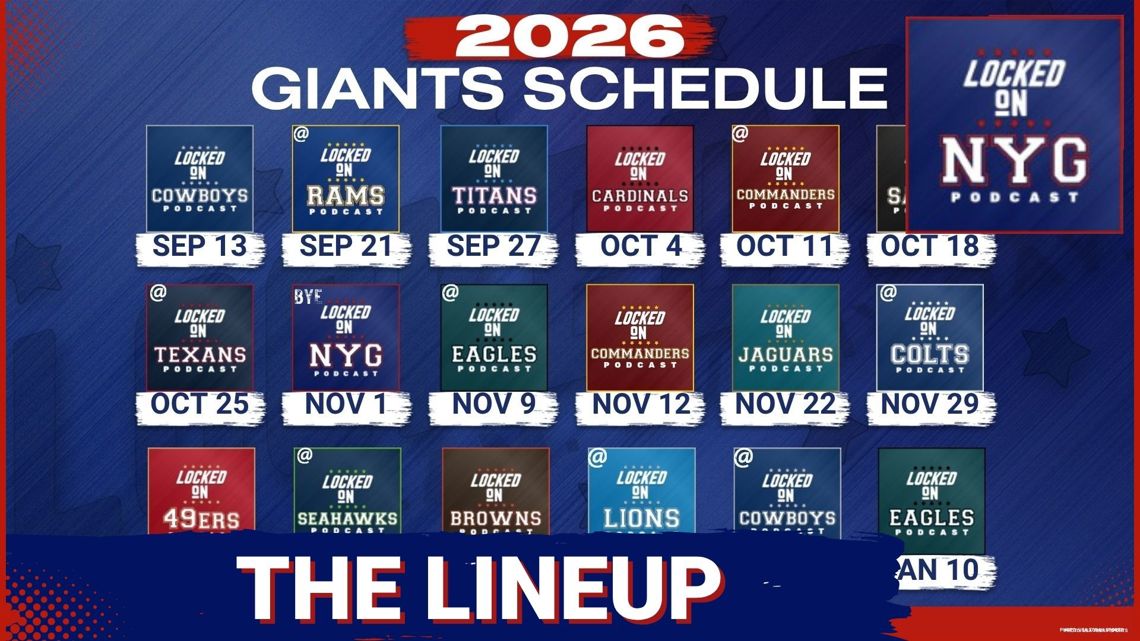 New York Giants 2026 Schedule Drops A Lot To Like Wfmynews2