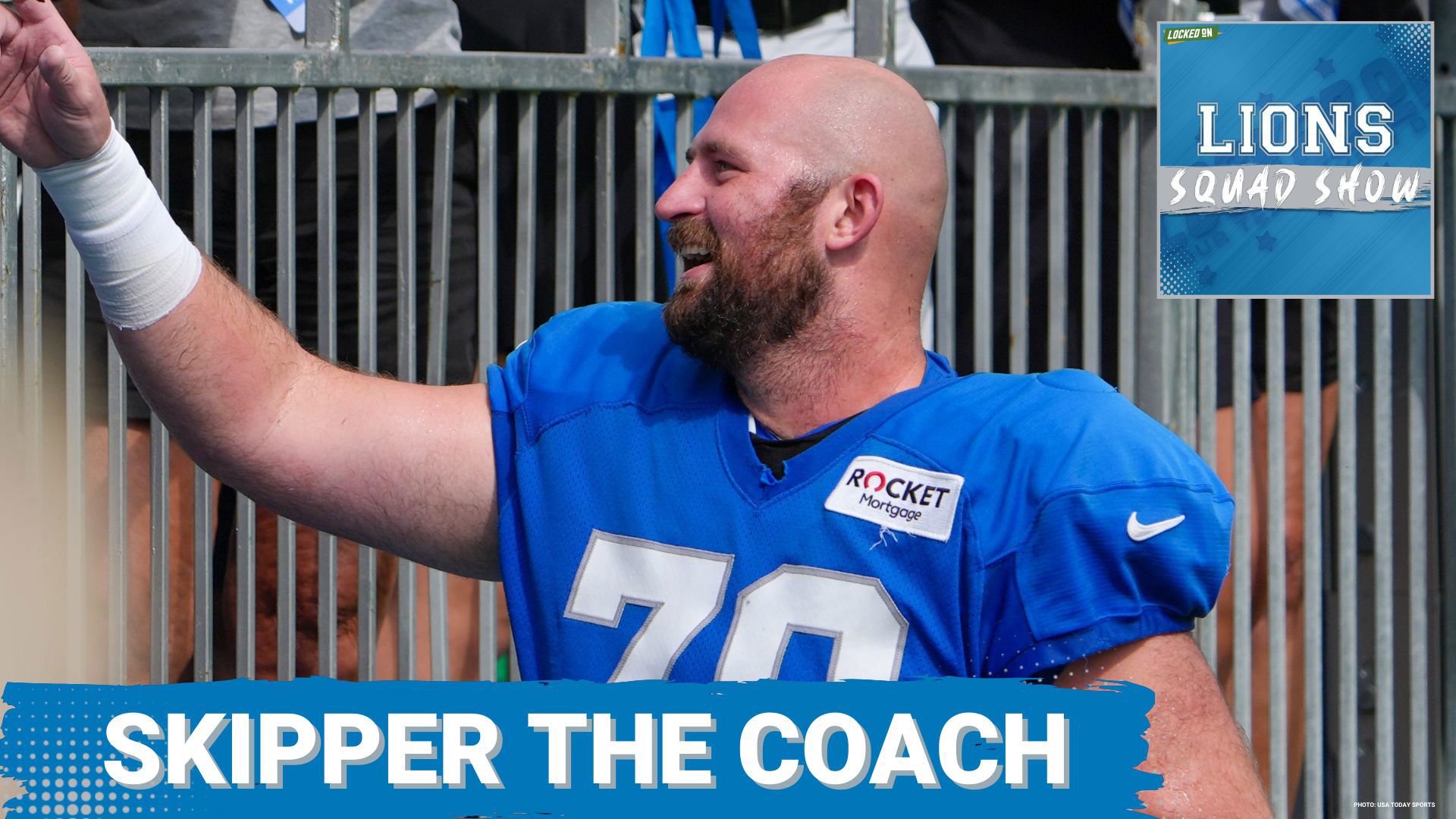 LIONS SQUAD SHOW: Dan Skipper THE COACH + Detroit Lions Cap Gymnastics ...