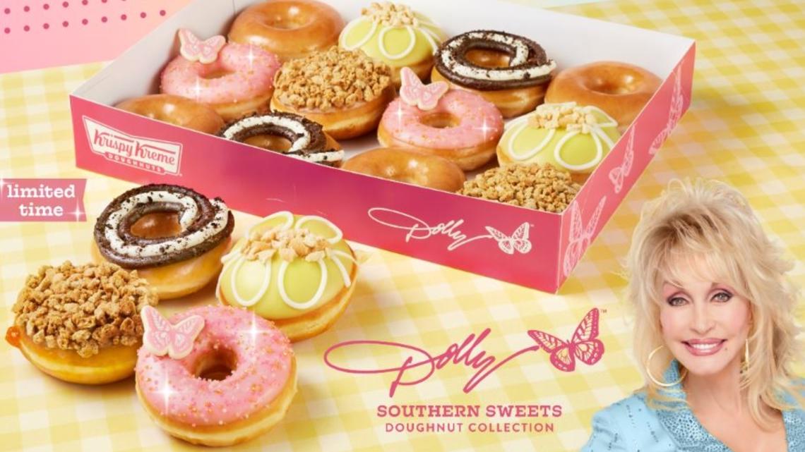 Dolly Parton unveils sweet collection with Krispy Kreme | wfmynews2.com