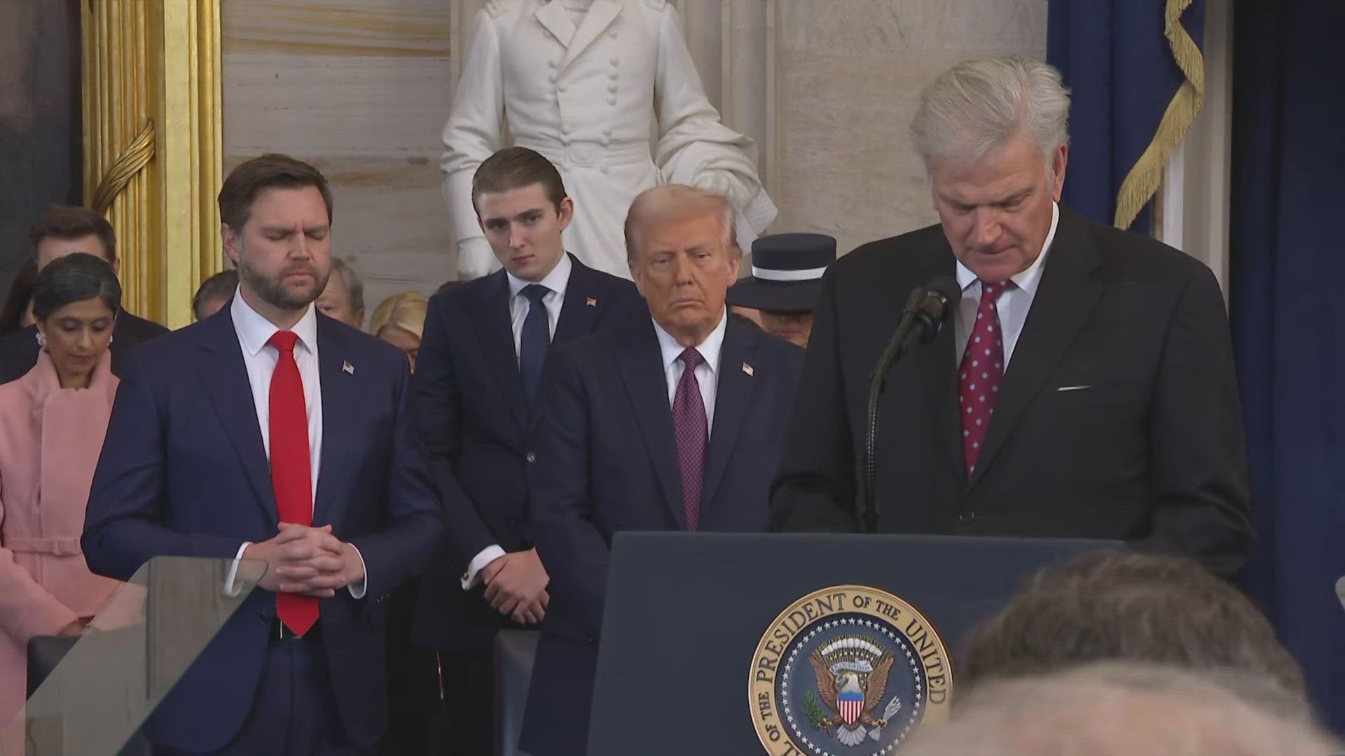 Rev. Franklin Graham at Trump inauguration: God saved America from ...