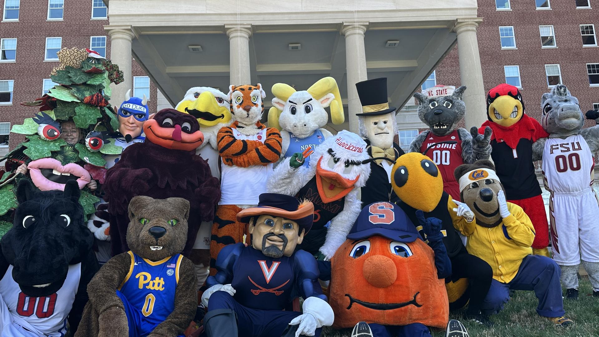 ACC mascots visit children's hospital ahead of Charlotte tournament ...