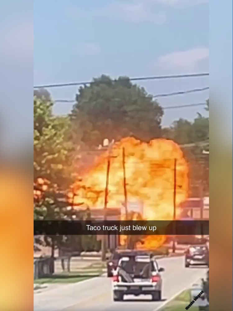 Propane tank explosion in Lenoir, North Carolina | June 3, 2025 ...
