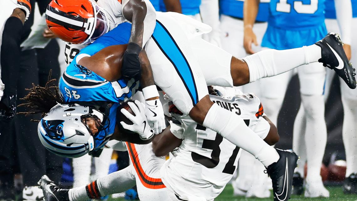 Panthers fall in preseason face-off with Browns | NFL football ...