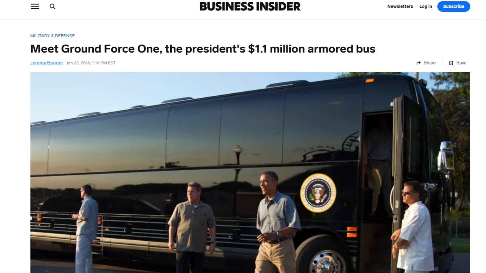 Is this photo of the White House bus in Charlotte real? | wfmynews2.com
