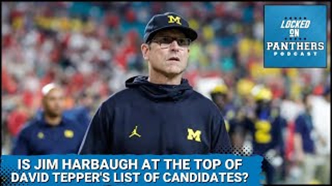 Carolina Panthers coaching search: Jim Harbaugh speaks with David ...