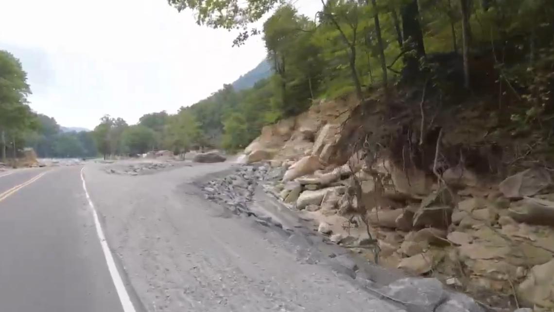 Temporary road between Chimney Rock and Bat Cave complete | wfmynews2.com