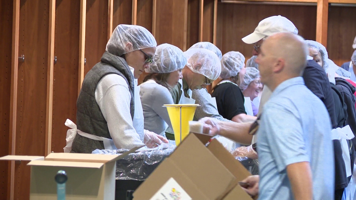 Meal-packing event to help Helene victims in western NC | wfmynews2.com
