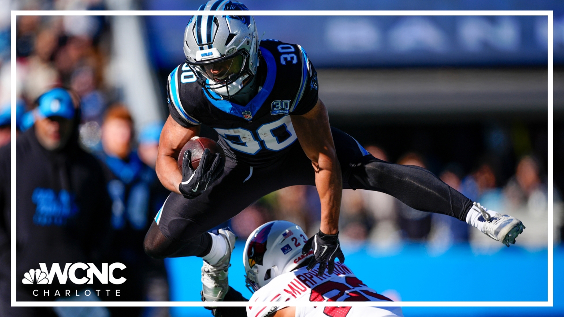 Panthers win in OT with Hubbard's touchdown run | wfmynews2.com