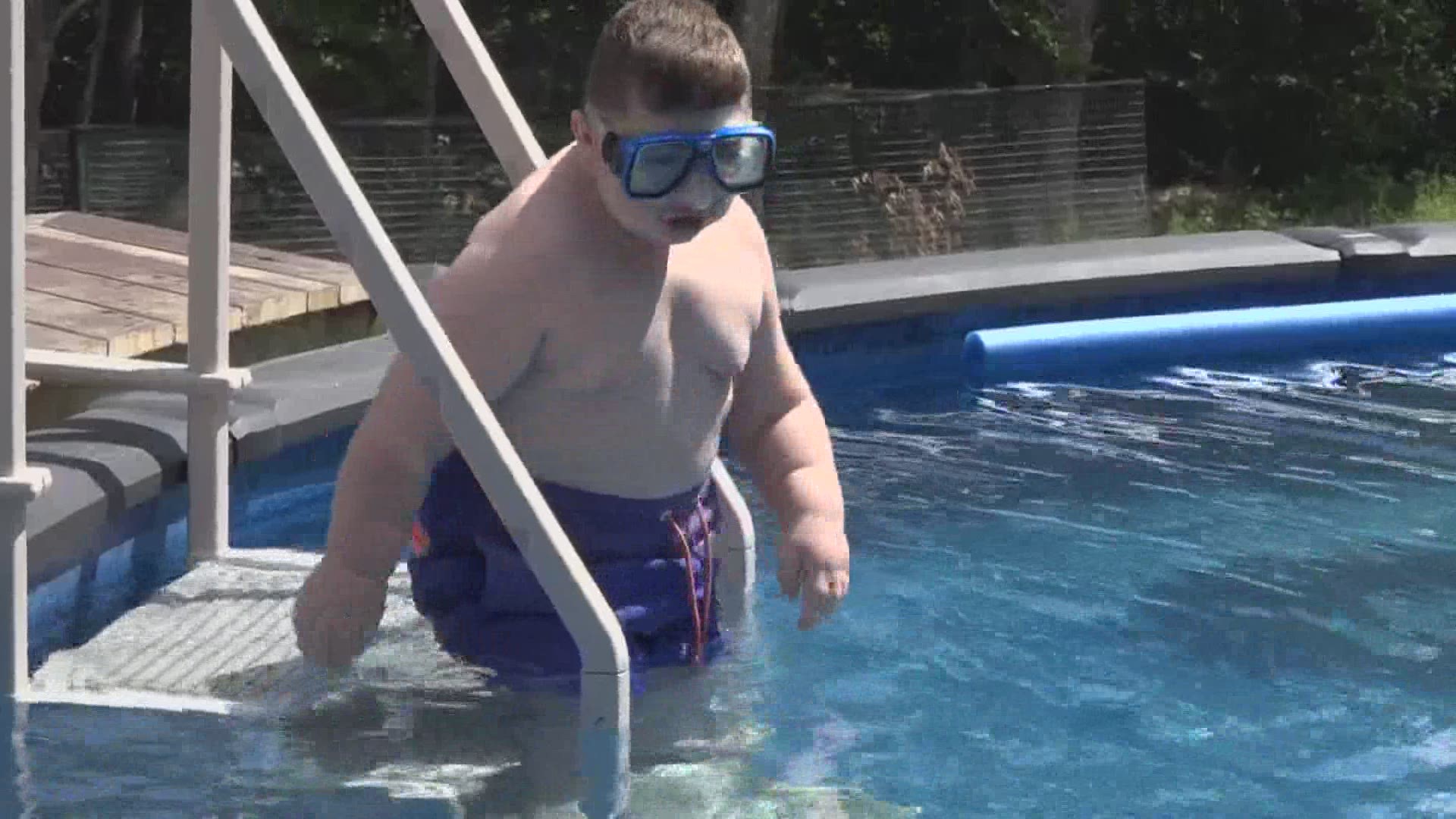 'Make-A-Wish' makes 12-year-old boy's pool dream come true | wfmynews2.com