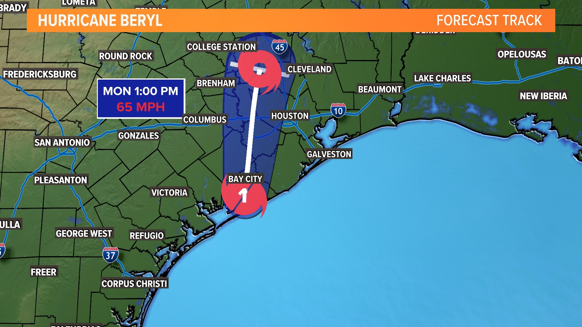 Hurricane Beryl tracker: Texas forecast, spaghetti models, path ...