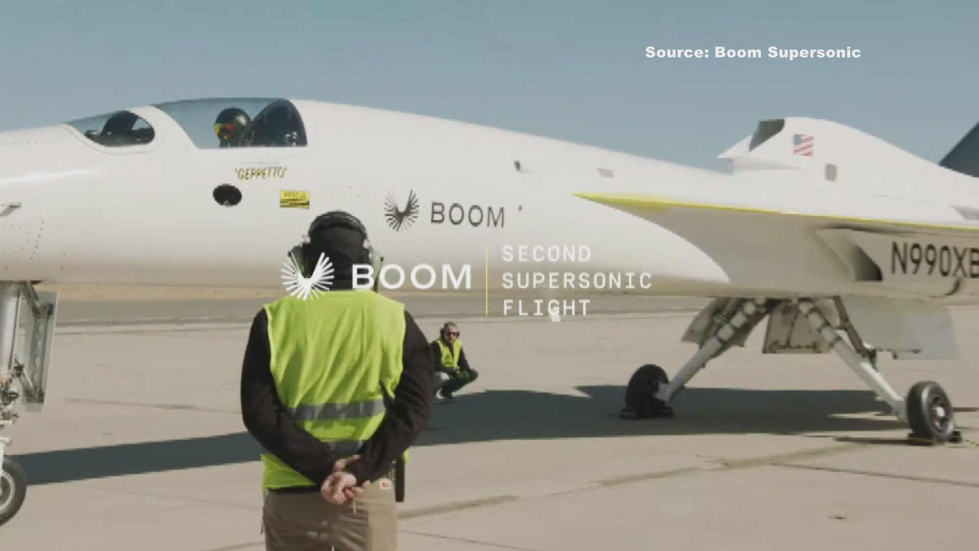 Boom Supersonic's XB-1 takes test flight | wfmynews2.com