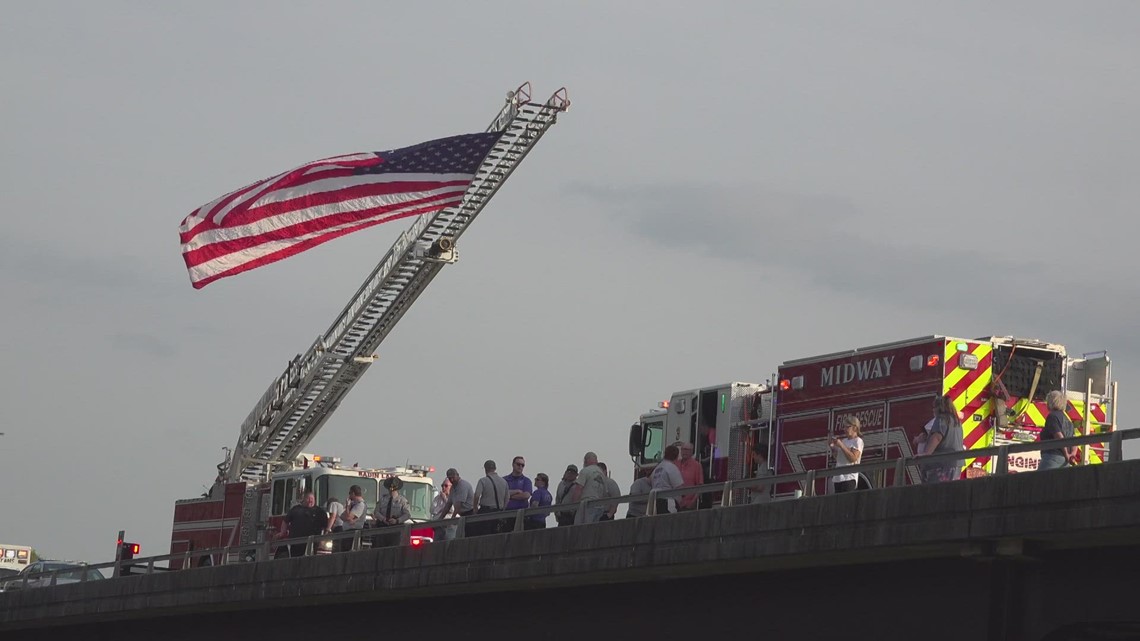 Firefighters lead procession for Lexington firefighter killed in line of duty | wfmynews2.com