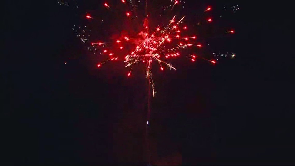 Firework show at the Greensboro Grasshoppers Stadium | wfmynews2.com