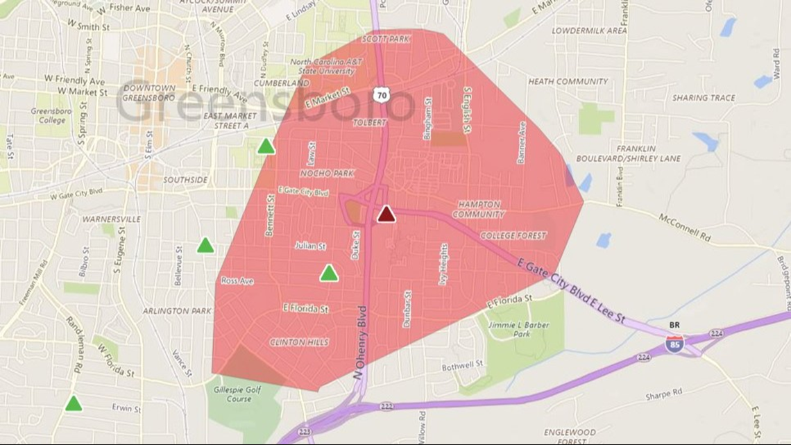 Most Power Outages Restored in Southeast Greensboro | wfmynews2.com