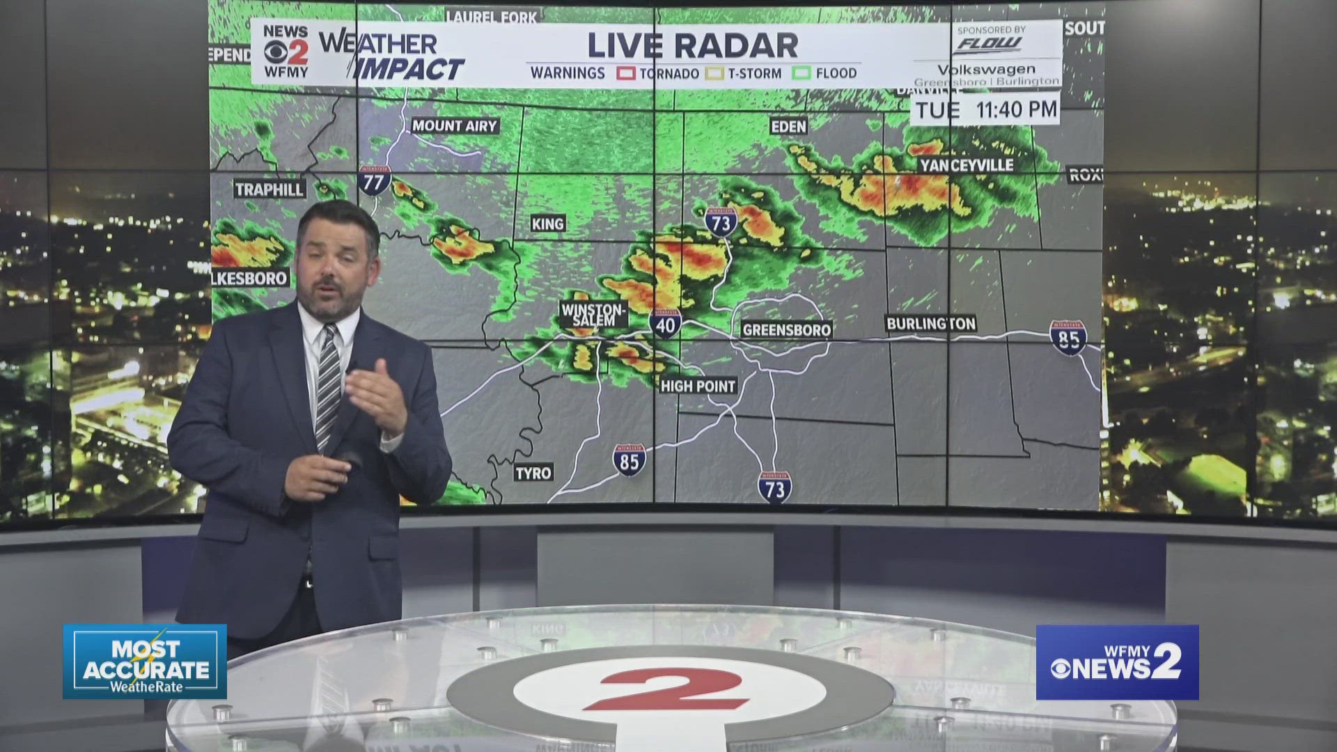 Thunderstorm Threat Overnight in Piedmont | wfmynews2.com