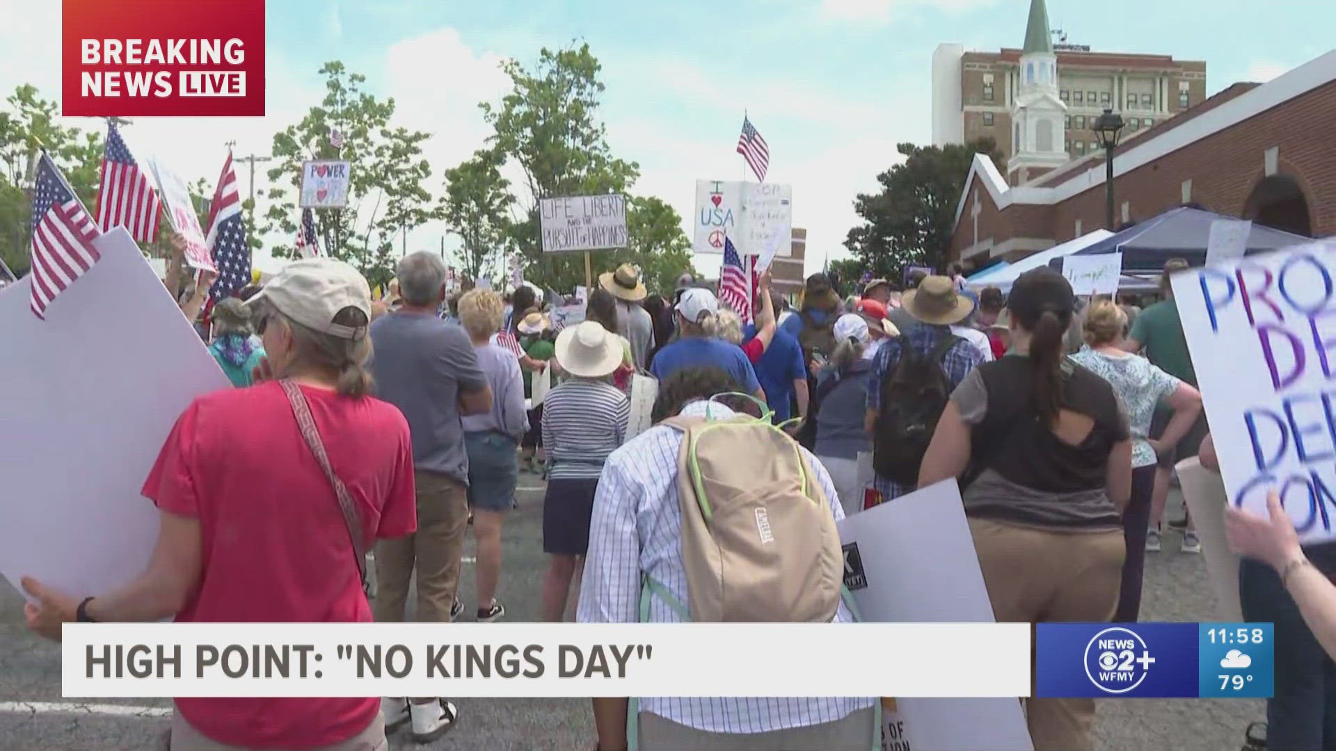 "No Kings" protest in High Point, NC | wfmynews2.com
