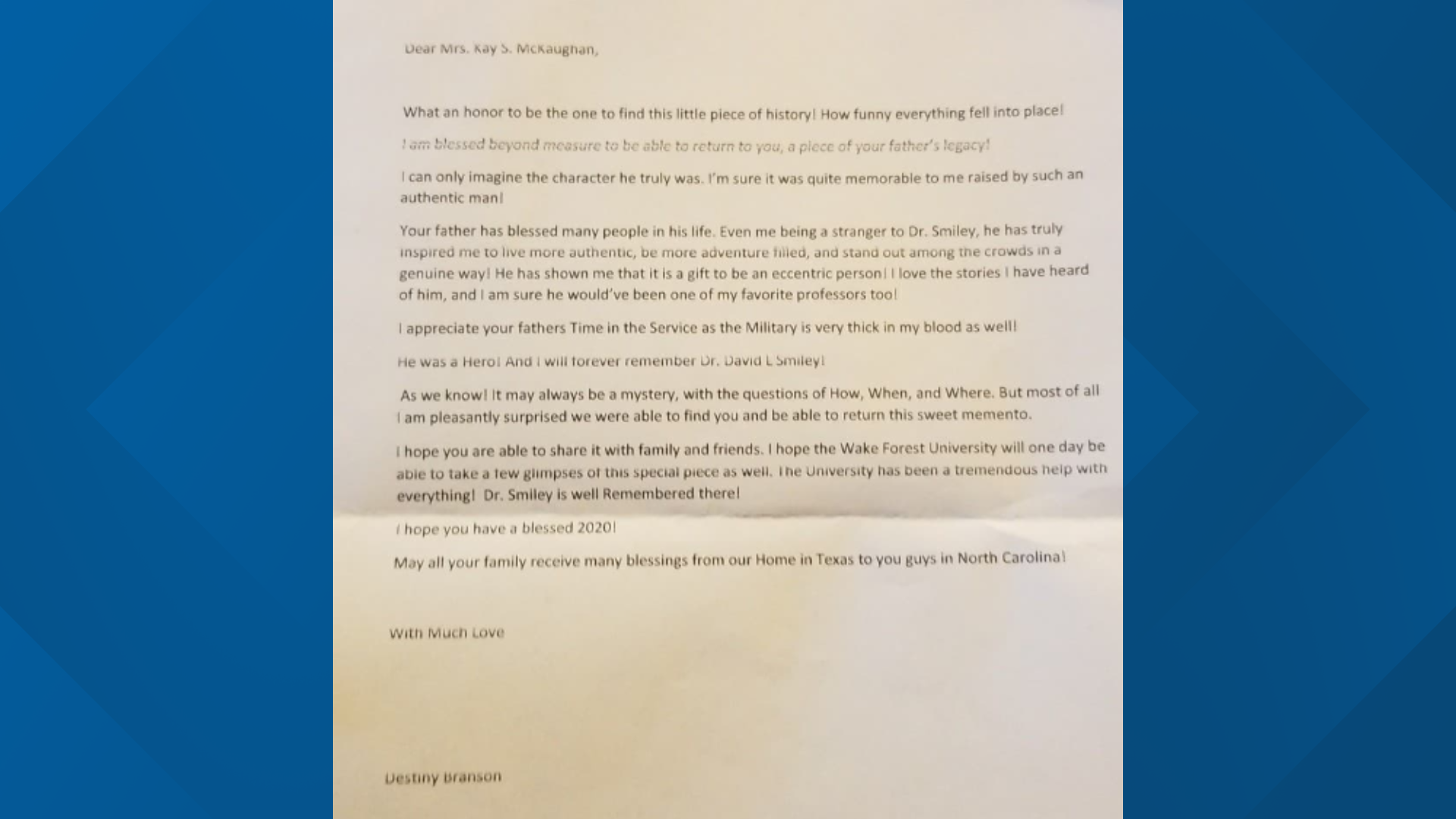 Years after his death, Dr. David Smiley is still inspiring others ...