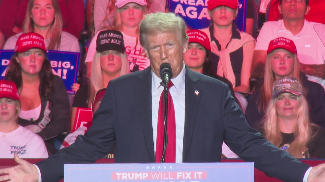 Trump rally Monday: Former president to speak in Raleigh, NC ...