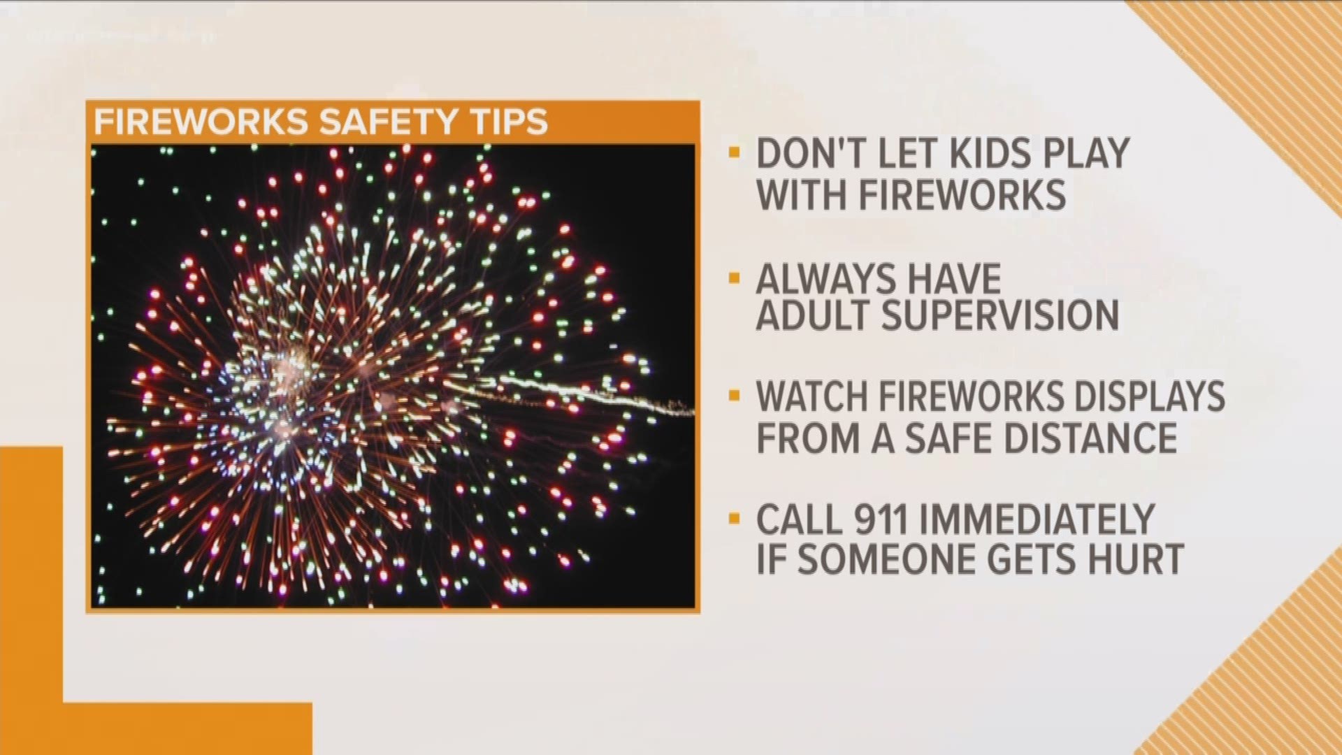 Firework Safety Tips for the Fourth of July Holiday | wfmynews2.com