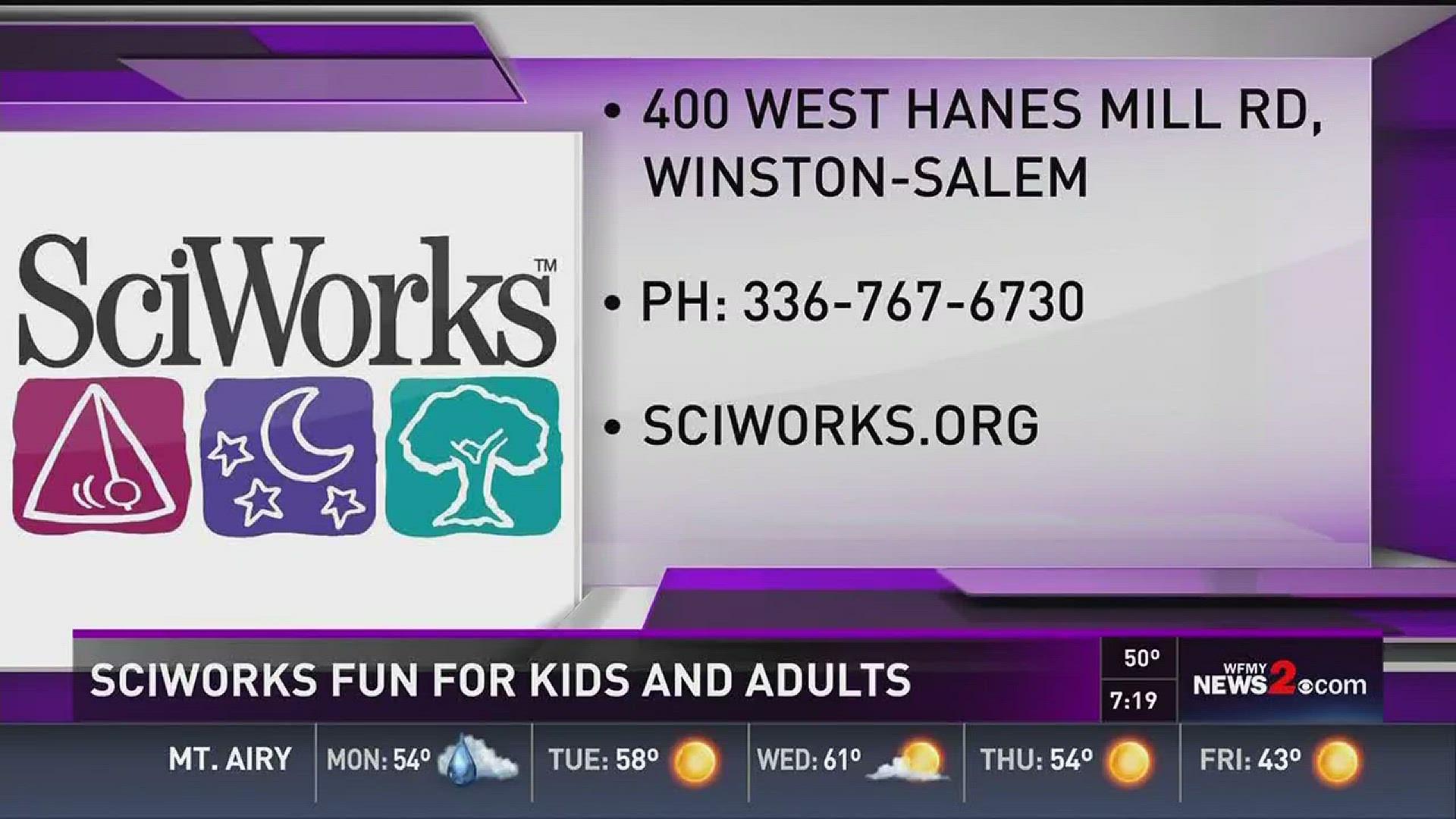 Beat The Rain At SciWorks, Children's Museum Of WS | wfmynews2.com