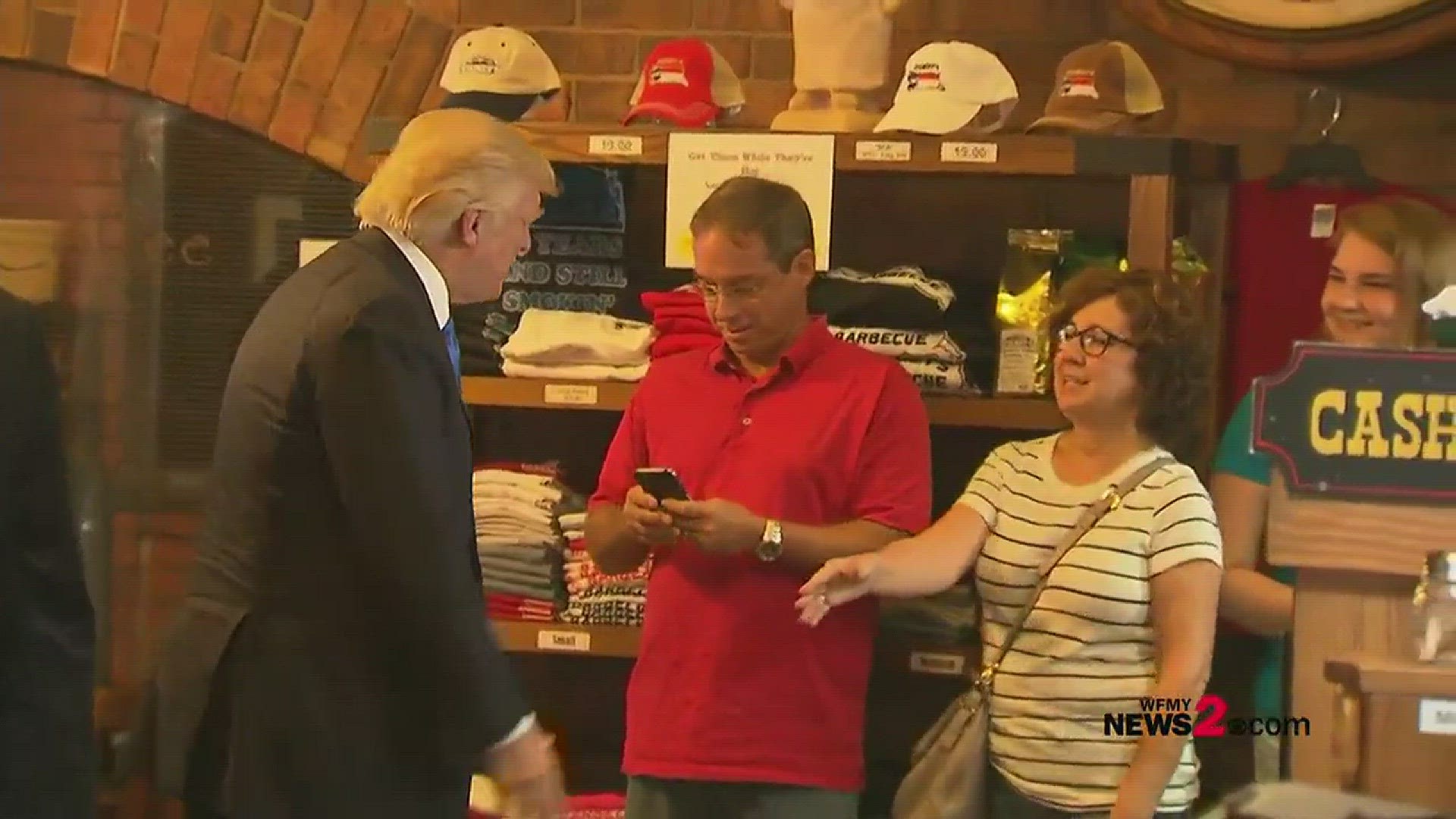 Trump Orders BBQ, Hushpuppies, Cobbler And More At Stamey's BBQ ...