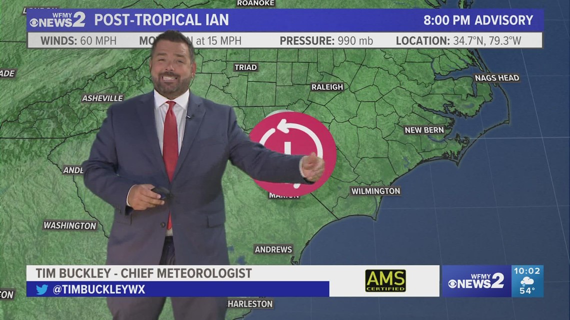 Tropical storm Ian | 10 p.m. Friday update with Tim Buckley | wfmynews2.com