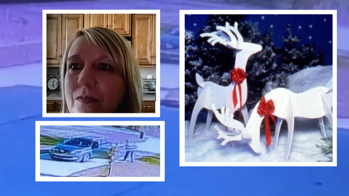 Thief caught on camera stealing Trinity family's Christmas decor ...