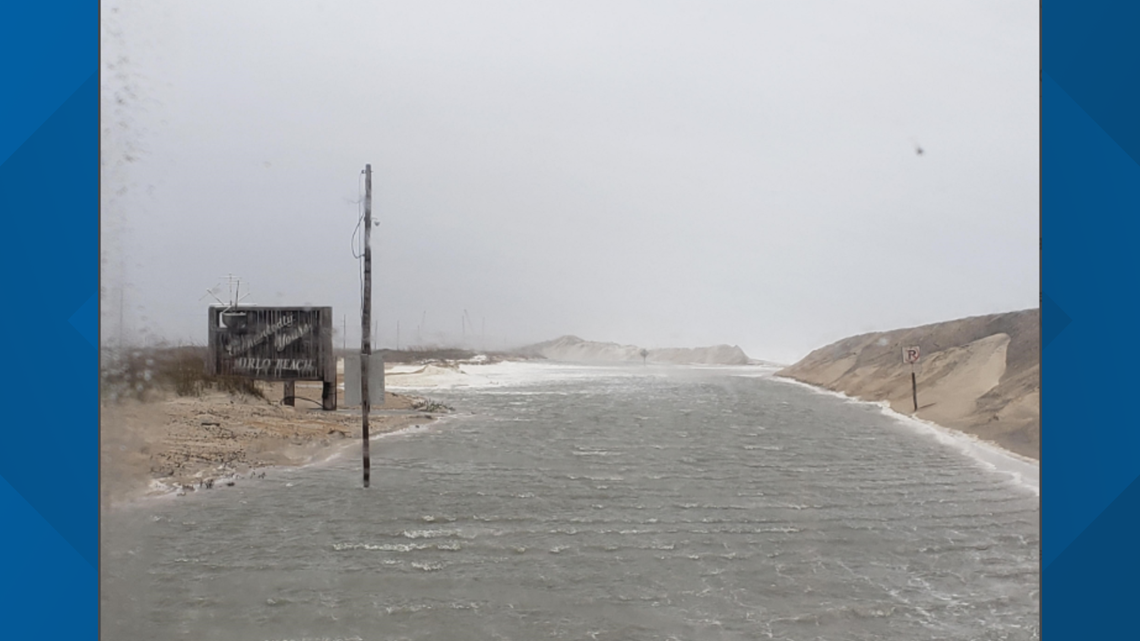 Nor'easter impact keeping NC Highway 12 closed on OBX | wfmynews2.com