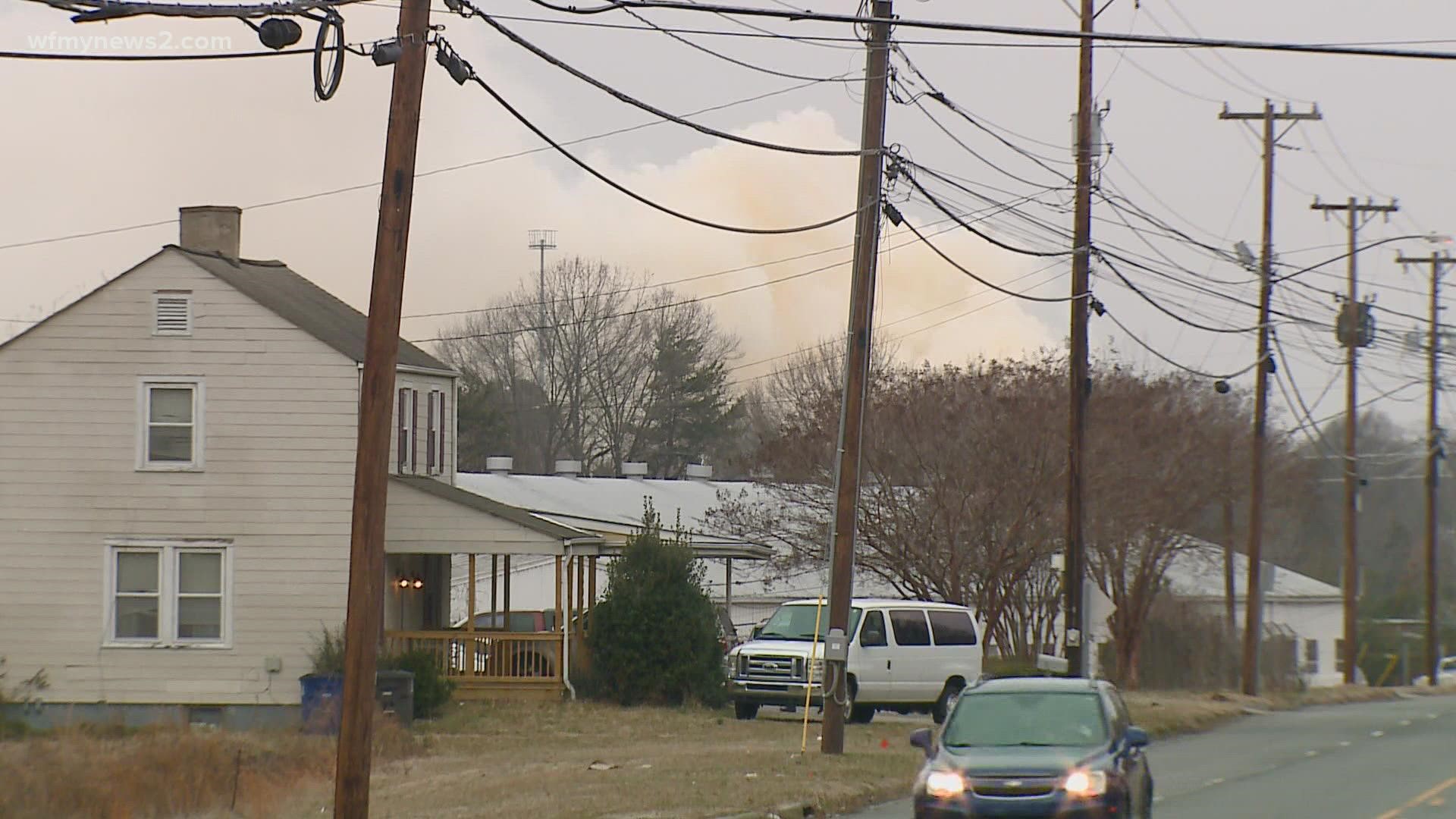 Weaver fire plant evacuation updates with nearby Gas station ...