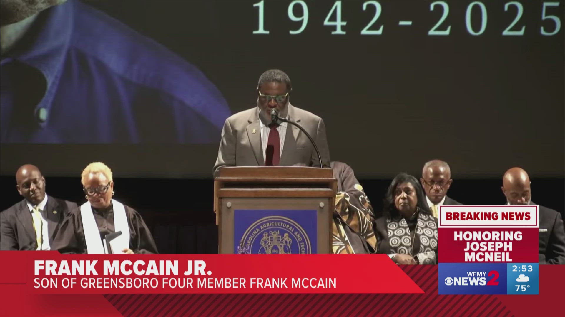 Son of late Frank McCain speaks at Joseph McNeil memorial | Greensboro ...