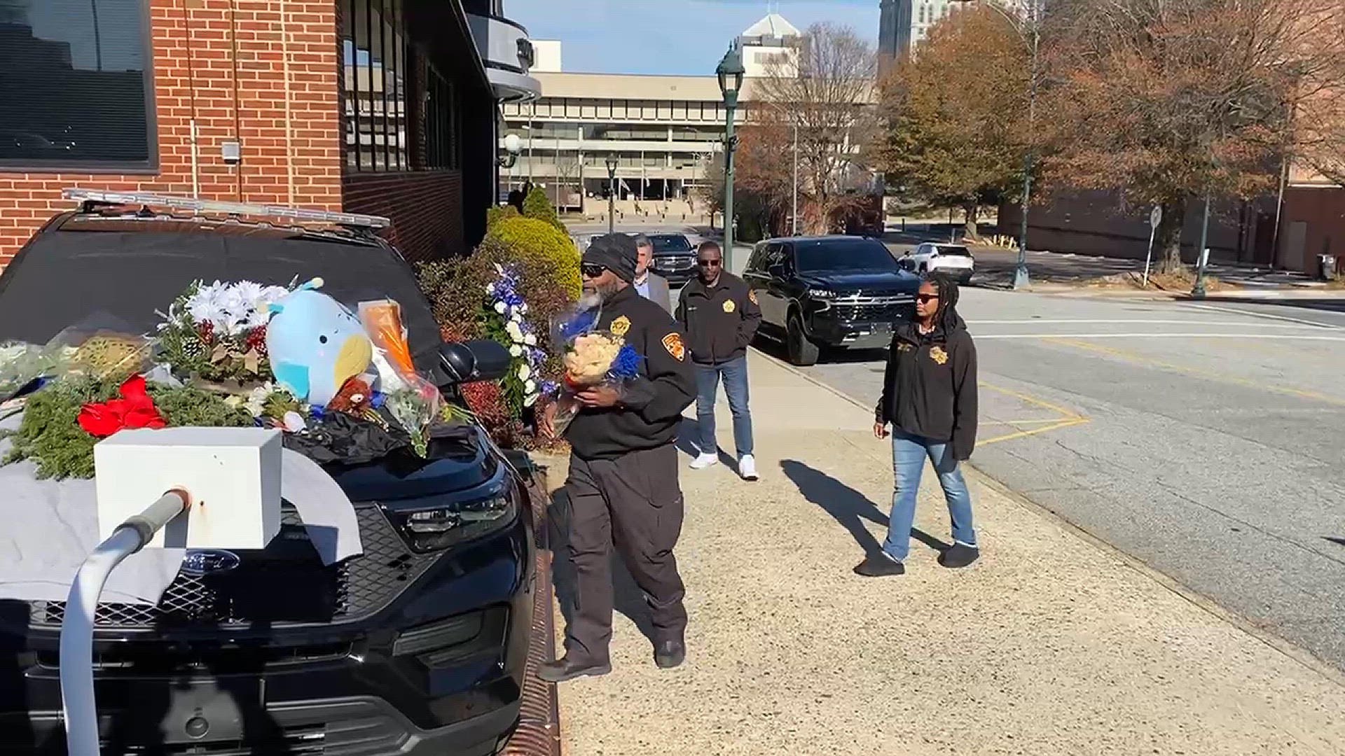 Guilford Co. Sheriff Danny Rogers visits Officer Horan's memorial ...