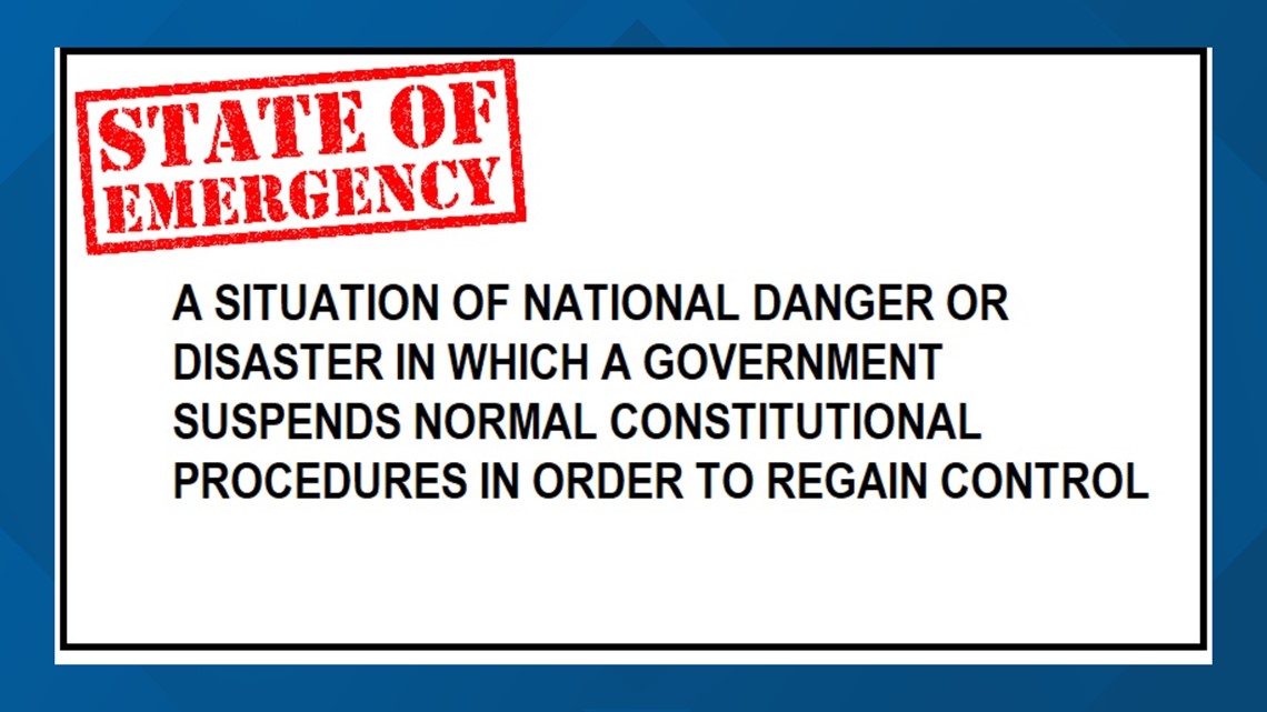Why a State of Emergency is a positive, not a negative | wfmynews2.com