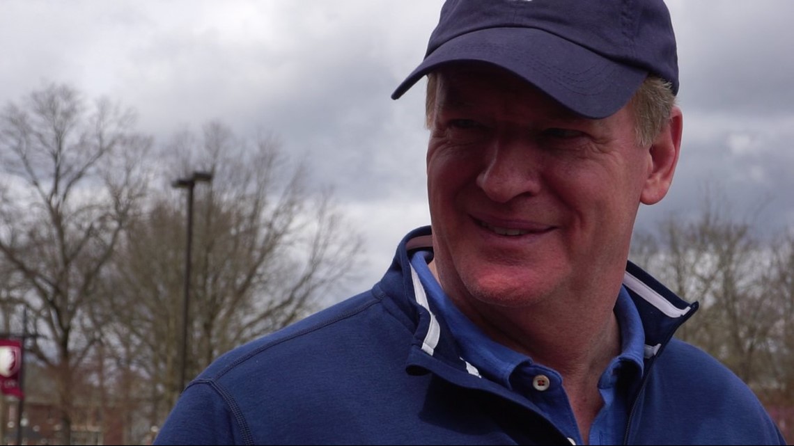 NFL Commissioner Roger Goodell, Family Visit Elon University ...