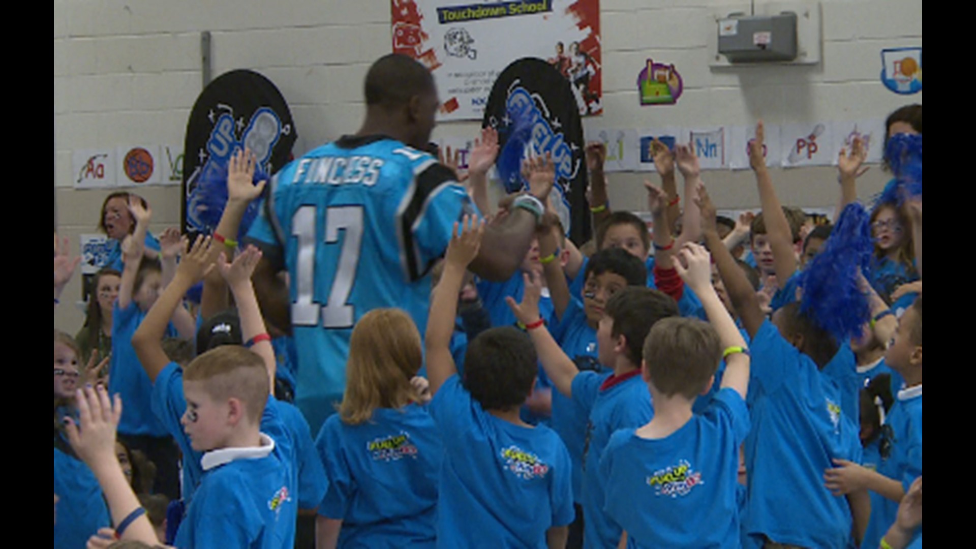 Panthers Players Surprise Students At Union Cross Elementary # ...
