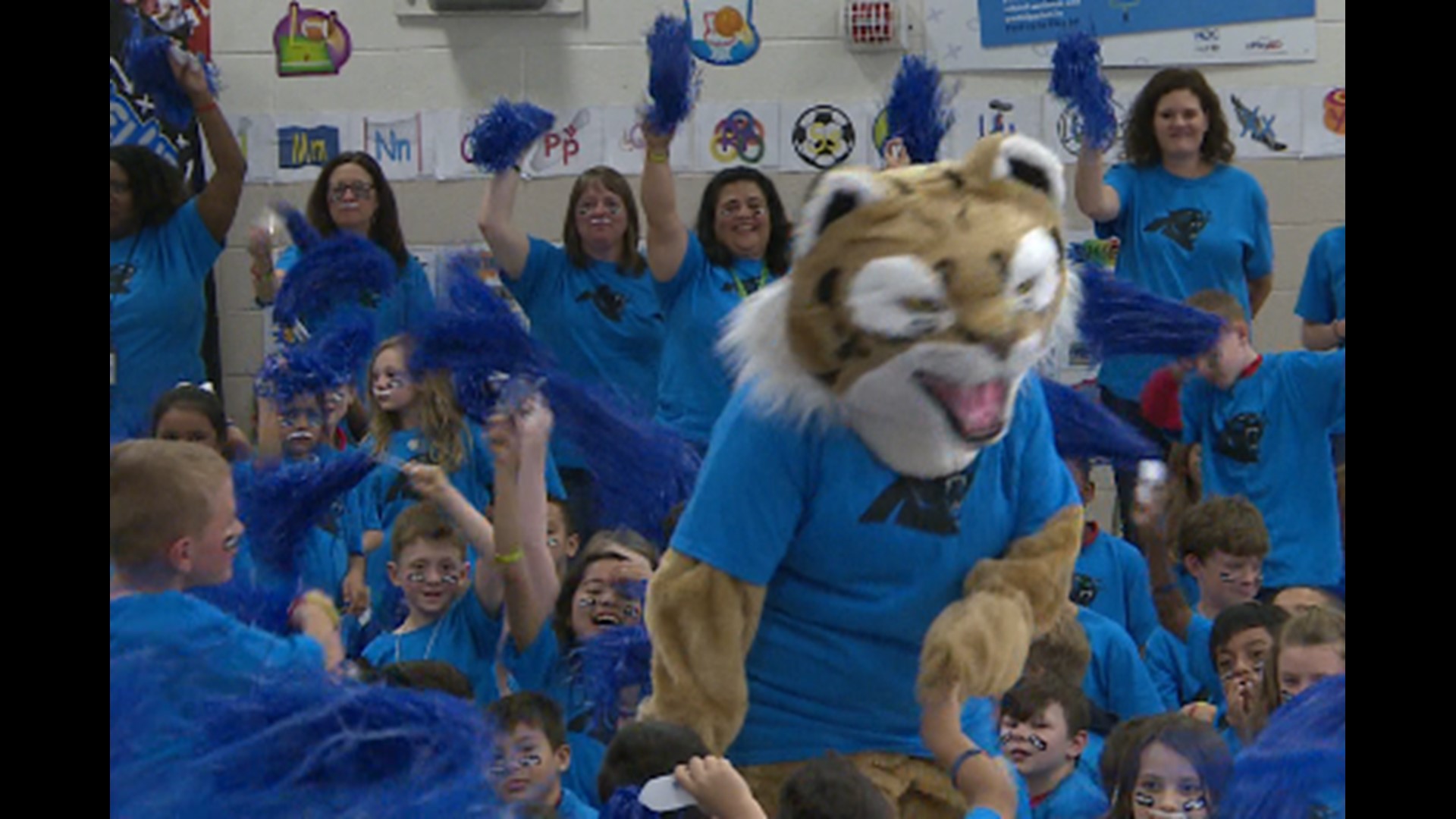 Panthers Players Surprise Students At Union Cross Elementary # ...