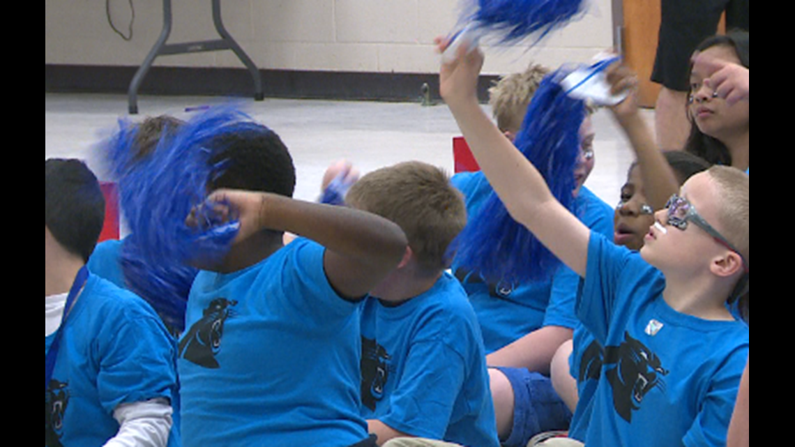 Panthers Players Surprise Students At Union Cross Elementary # ...