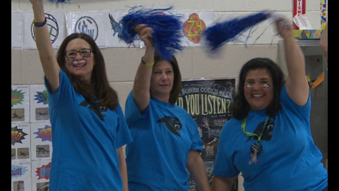 Panthers Players Surprise Students At Union Cross Elementary # ...