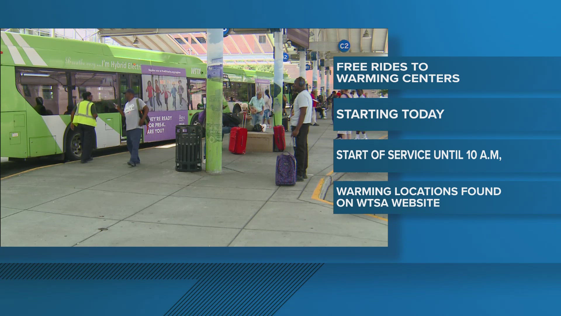 WSTA offers free bus rides to warming centers | wfmynews2.com