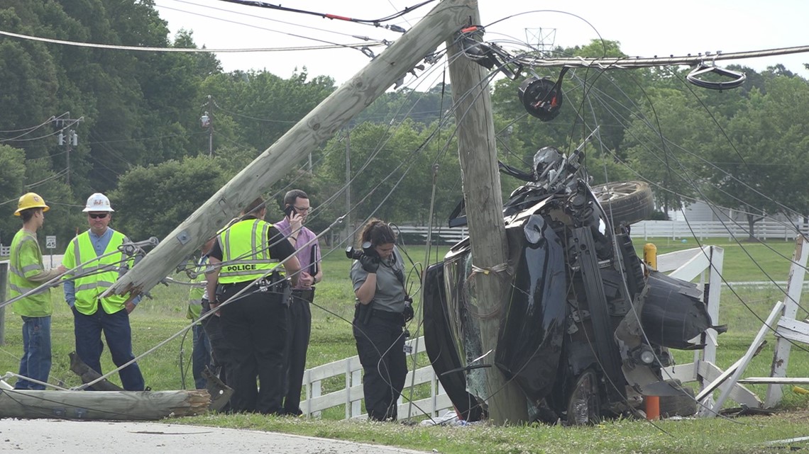 Car Was Racing Before Hitting Utility Pole, Knocking Out Power: Police ...