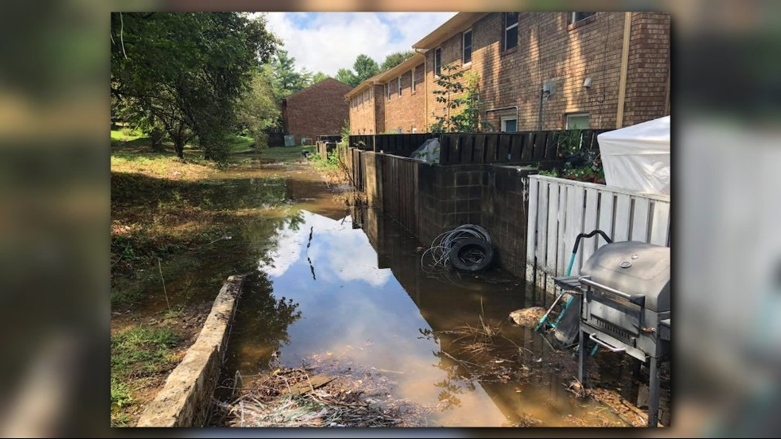More Wet Weather Causing Major Flooding at Town Home Complex ...
