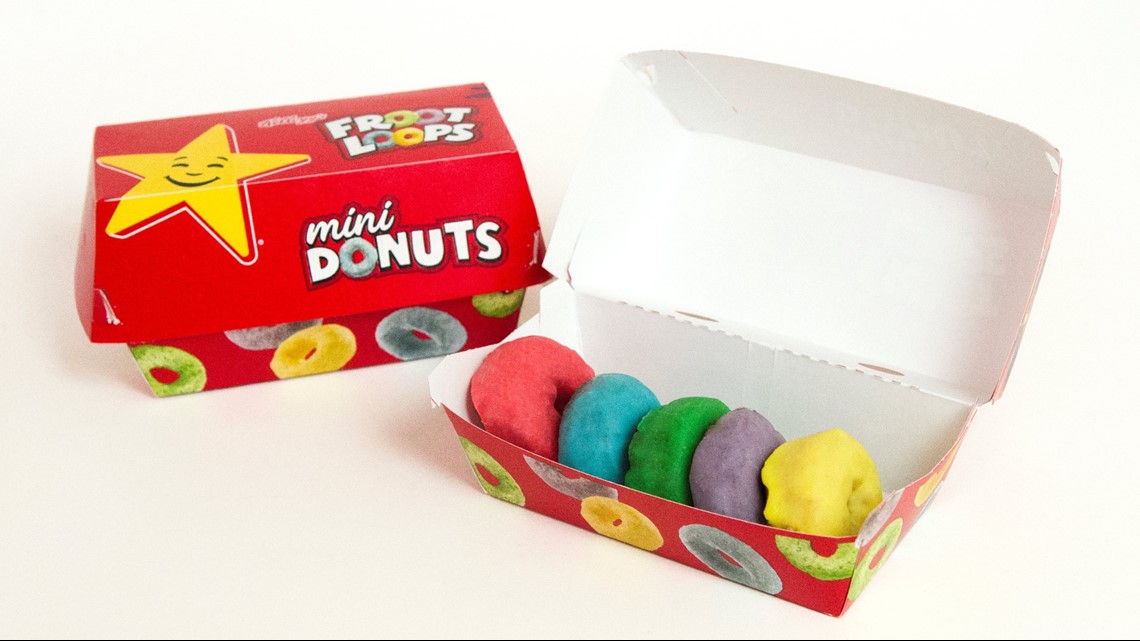 PHOTOS: Froot Loops Mini Donuts at Hardee's | wfmynews2.com