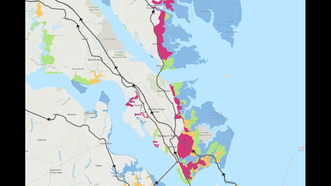 Mandatory Evacuation Issued For Part of Va.'s Hampton Roads Area ...