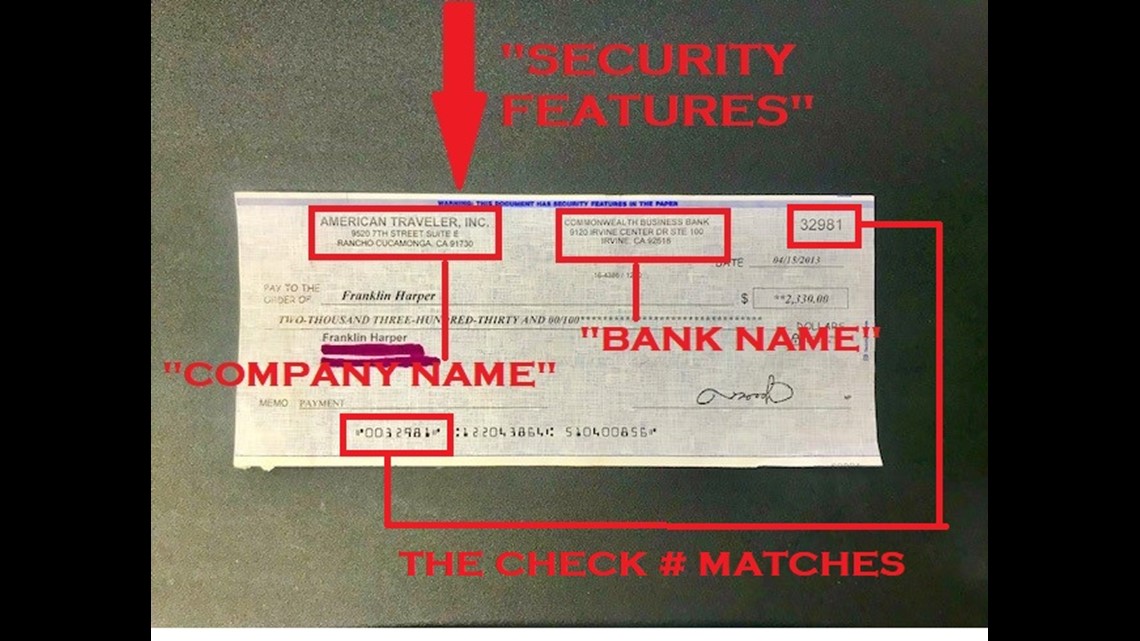 The Fake Check Epidemic: How To Know It's A Scam | wfmynews2.com