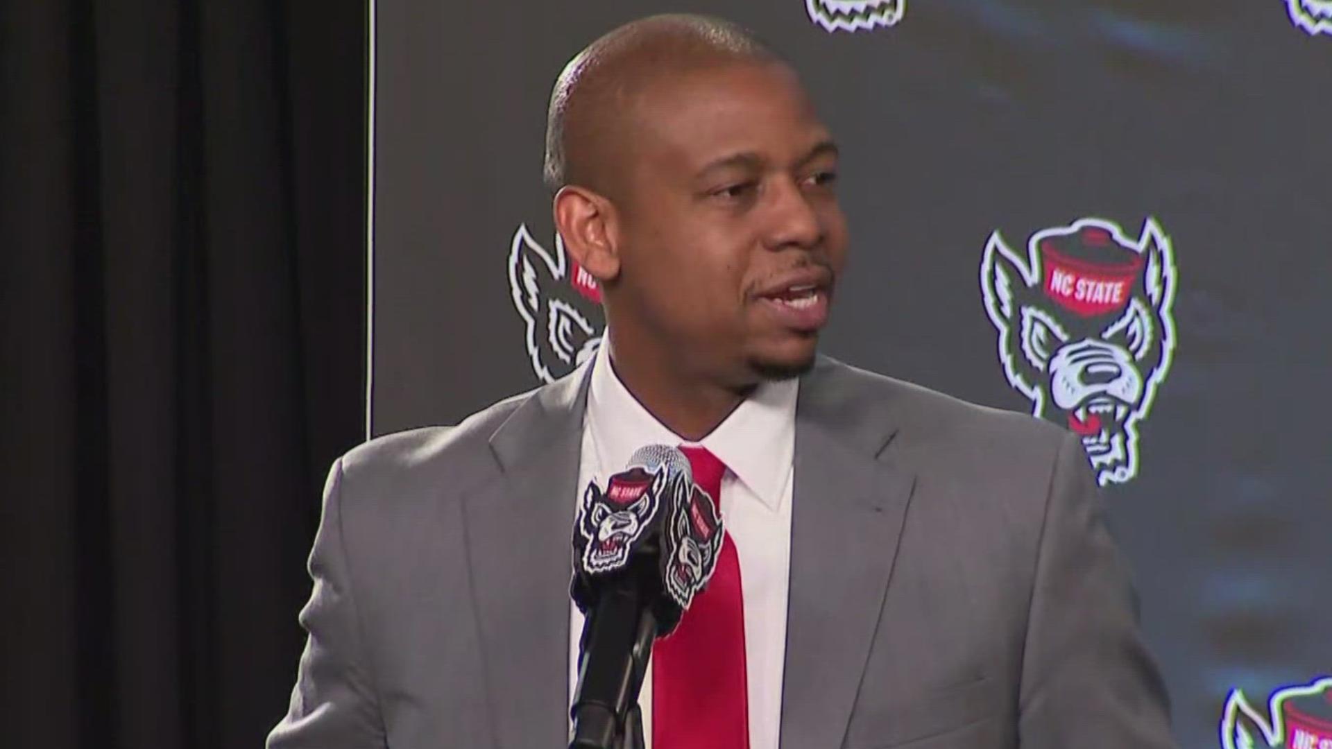 Justin Gainey introduced as as next NC State men's basketball coach ...